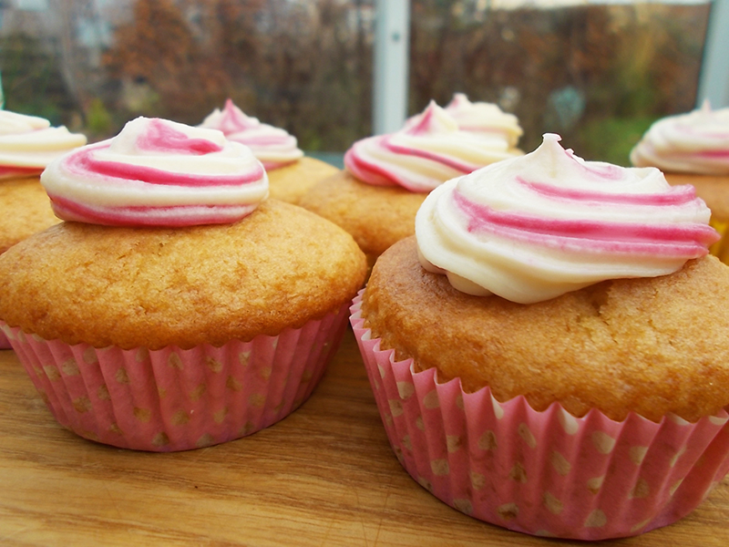 Vegan Raspberry Ripple Cupcakes - The Chestnut Candle